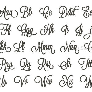 7 Sizes Benny Embroidery Font, Embroidery Fonts BX, Embroidery Designs ...
