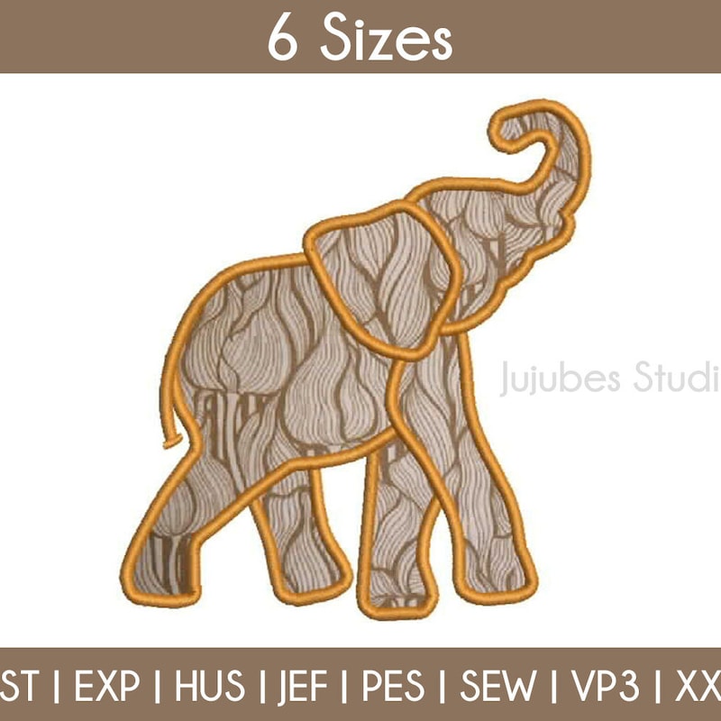 Elephant Applique - Etsy