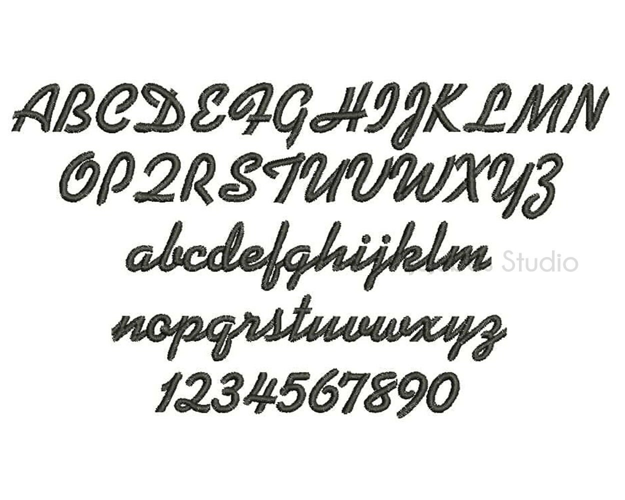 4 Sizes Cayman Embroidery Font Embroidery Fonts BX | Etsy