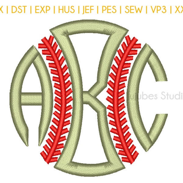 Baseball Font Embroidery - Etsy