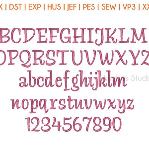 5 Sizes Alfie Embroidery Font, Embroidery Fonts BX, Embroidery Designs ...