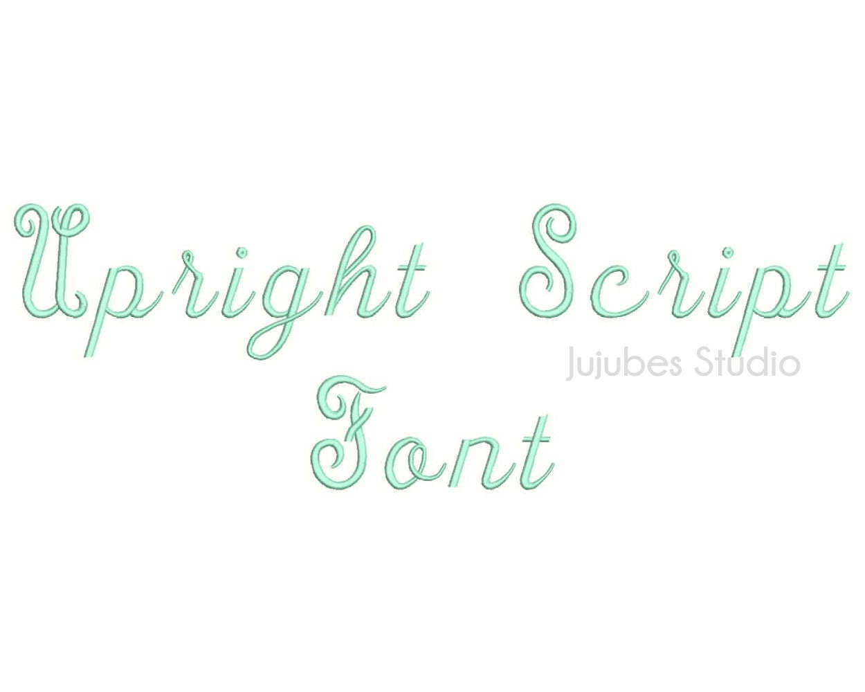 3 Sizes Upright Embroidery Font, Embroidery Fonts BX, Embroidery ...