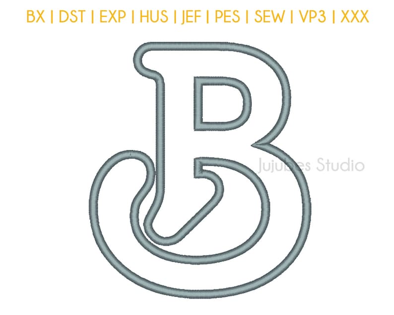 9 Sizes Woodstock Applique Font Embroidery Fonts BX | Etsy