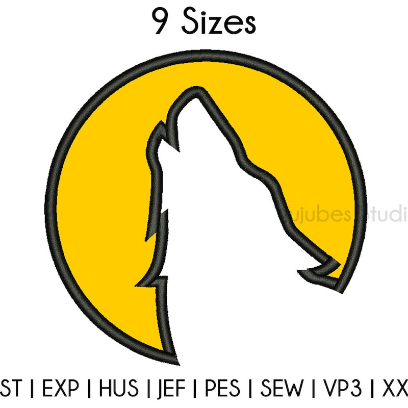 Wolf Applique - Etsy