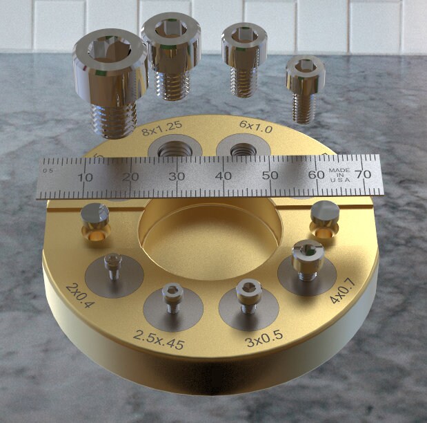 Metric Thread Checker With Ruler - Etsy