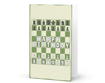 Chess Birthday Card - Etsy