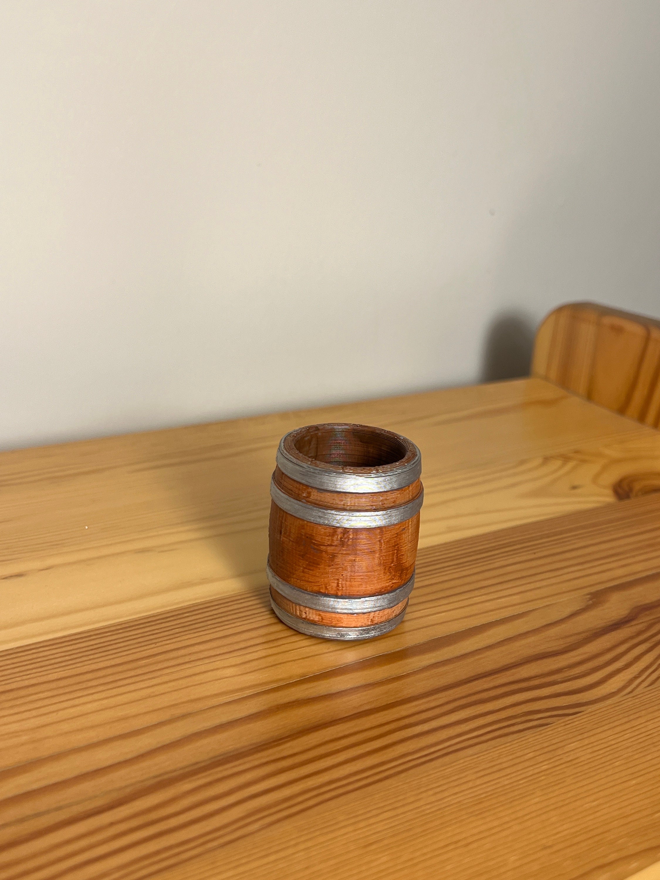 Miniature Wood Barrel, Small Keg Barrel, Desk Storage, Paint Pot ...