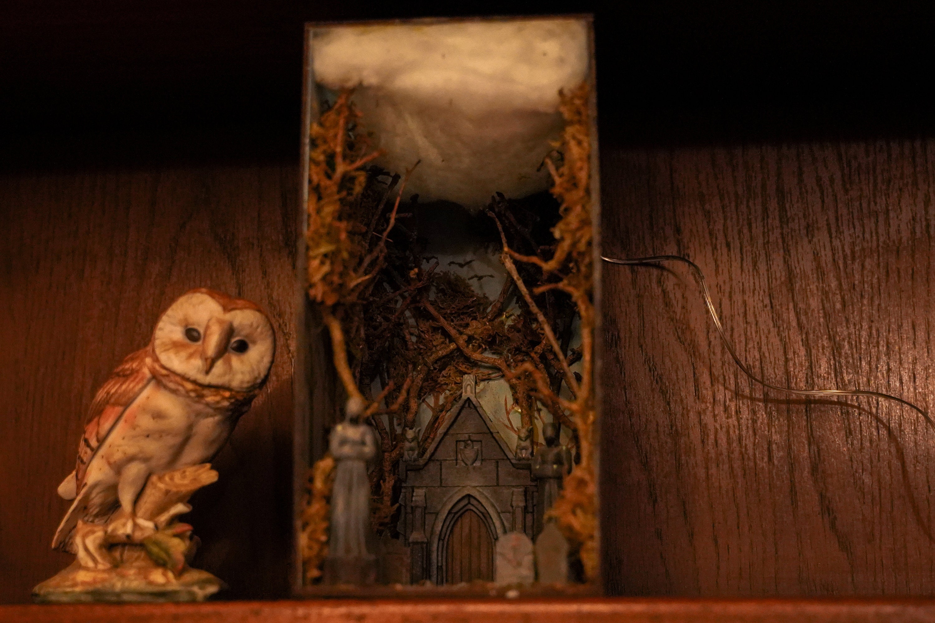 Graveyard Book Nook, Diorama, Book Nook Shelf Insert, Movie Scene Book ...