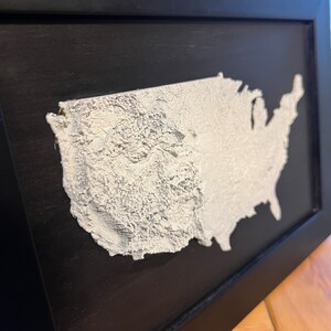 3D Printed USA Relief Map, Topographical United States of America ...