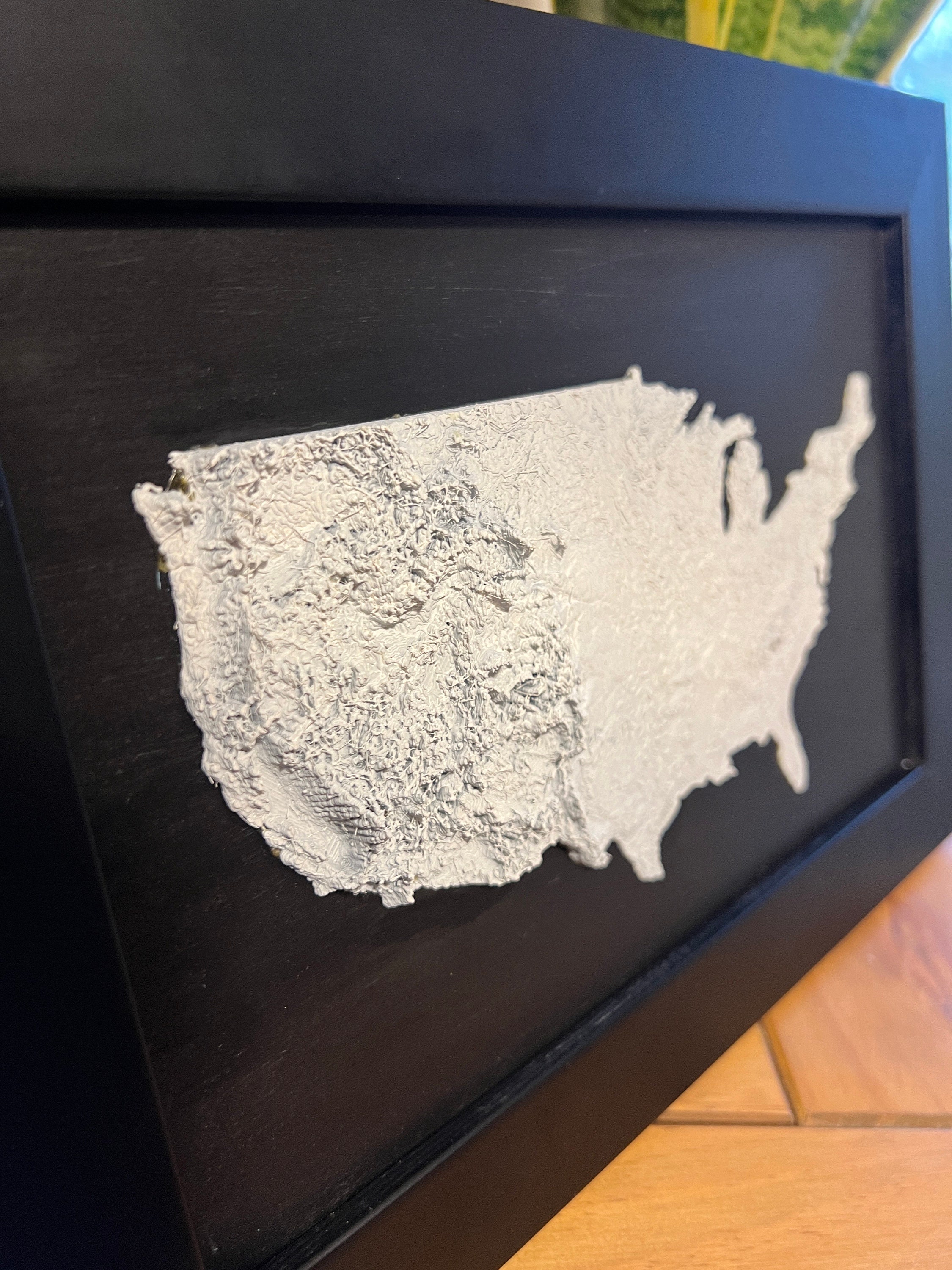 3D Printed USA Relief Map, Topographical United States of America ...