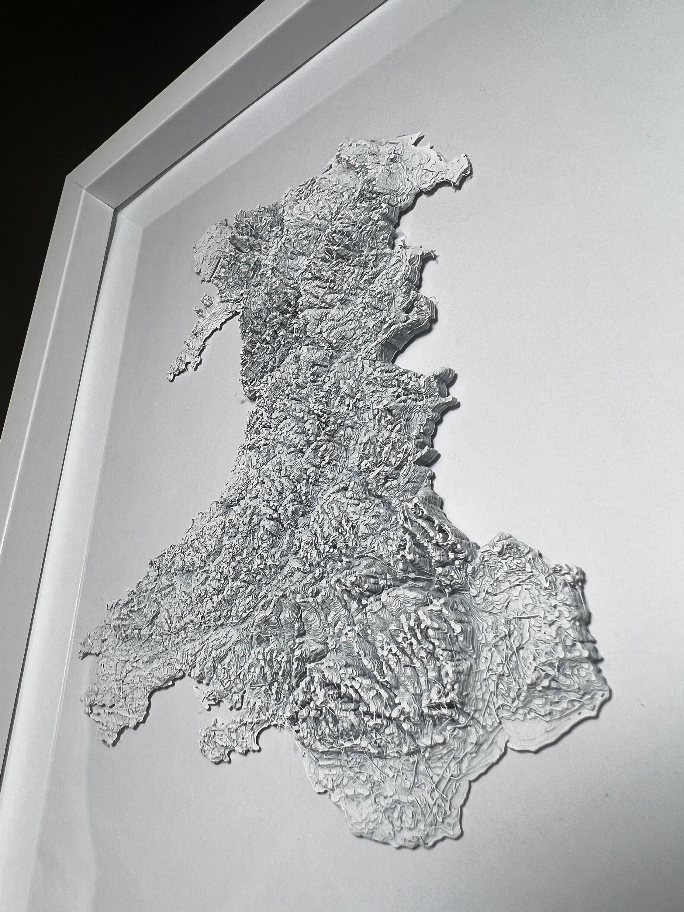 3D Wales Relief Map, Topographical, Three Dimensional Tactile Artwork ...
