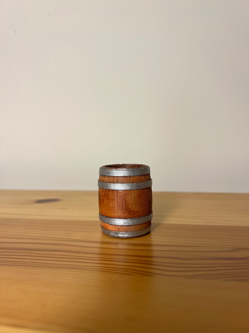 Miniature Wood Barrel, Small Keg Barrel, Desk Storage, Paint Pot ...