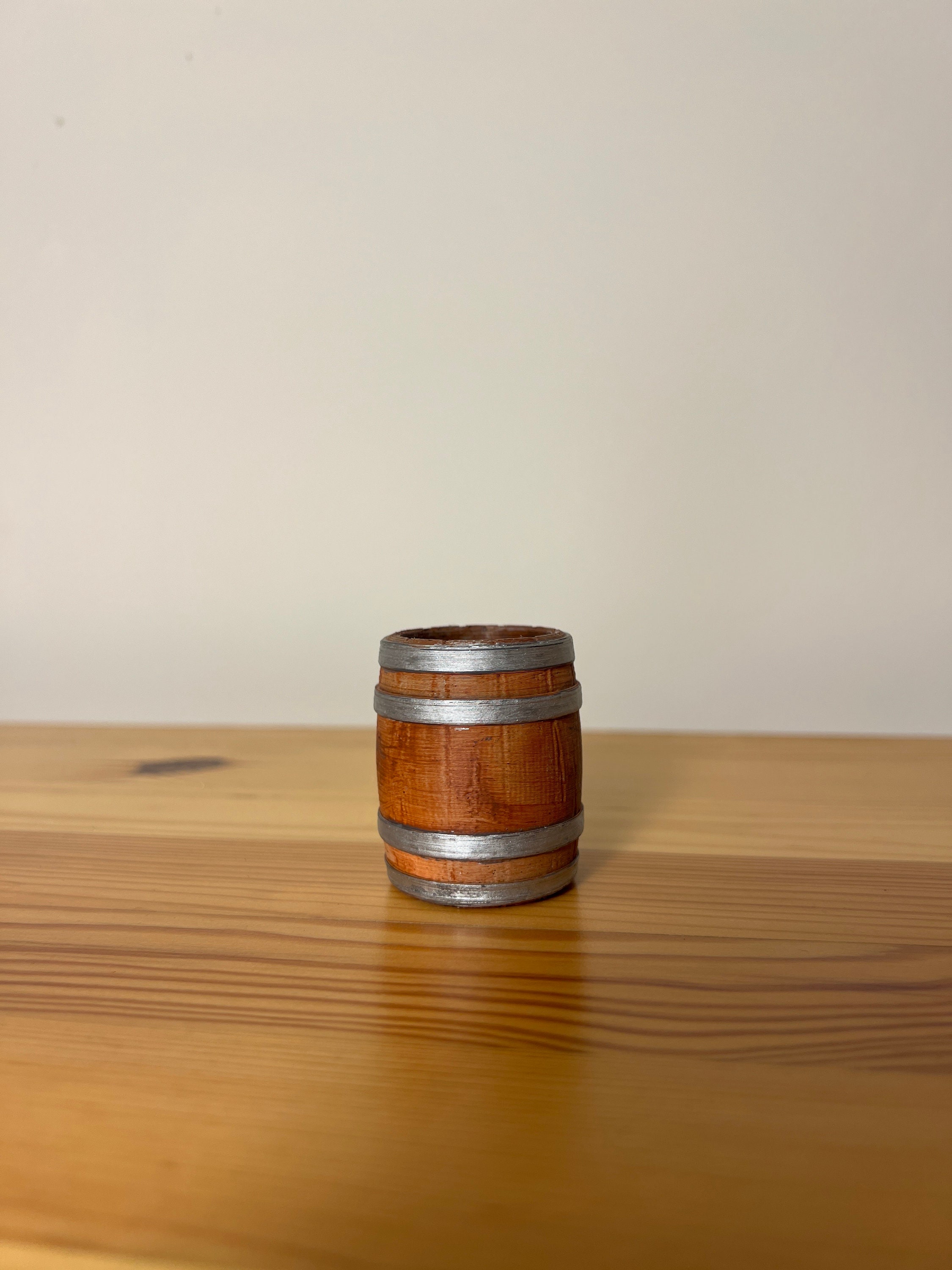 Miniature Wood Barrel, Small Keg Barrel, Desk Storage, Paint Pot ...
