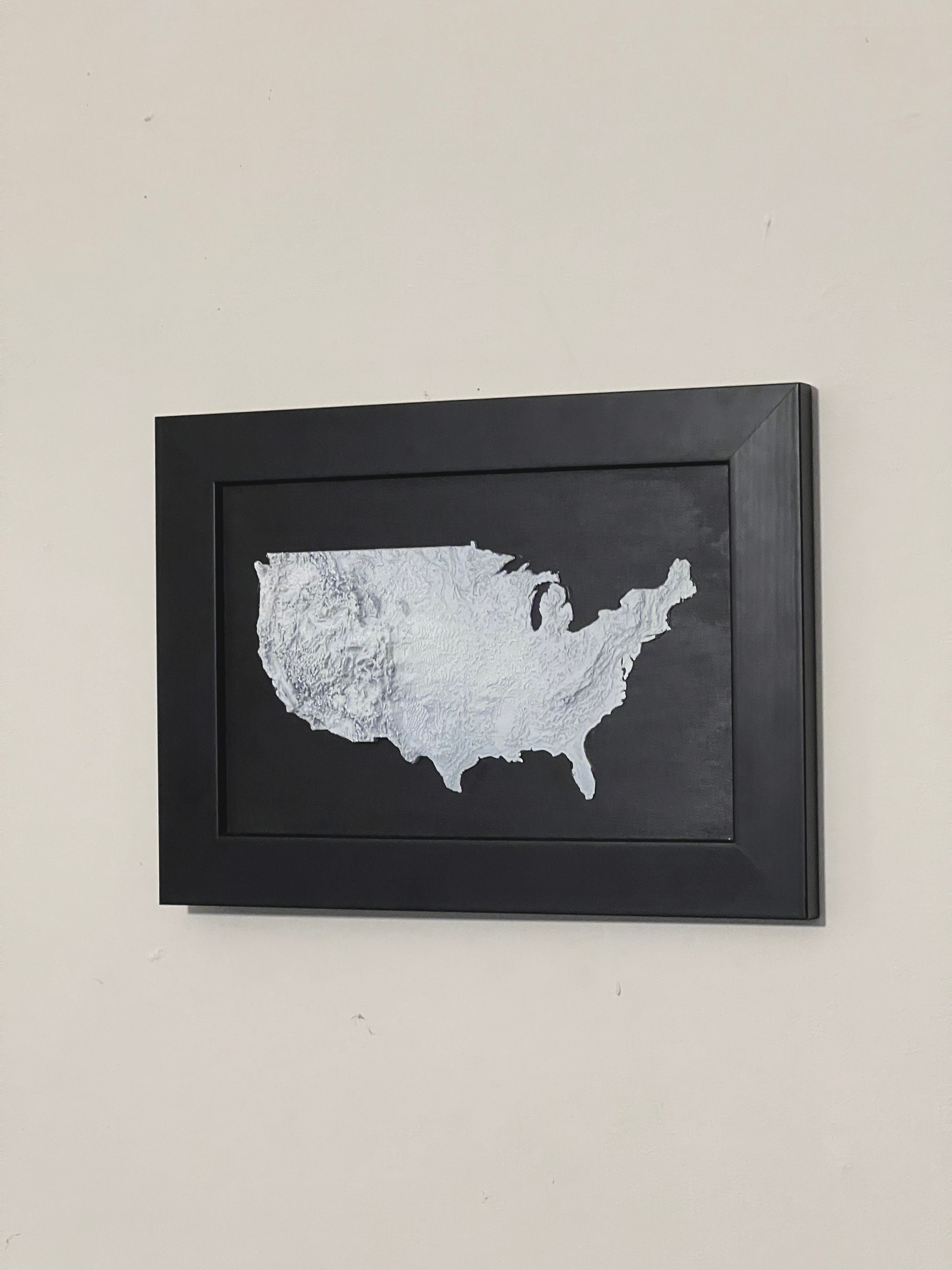 3D Printed USA Relief Map, Topographical United States of America ...