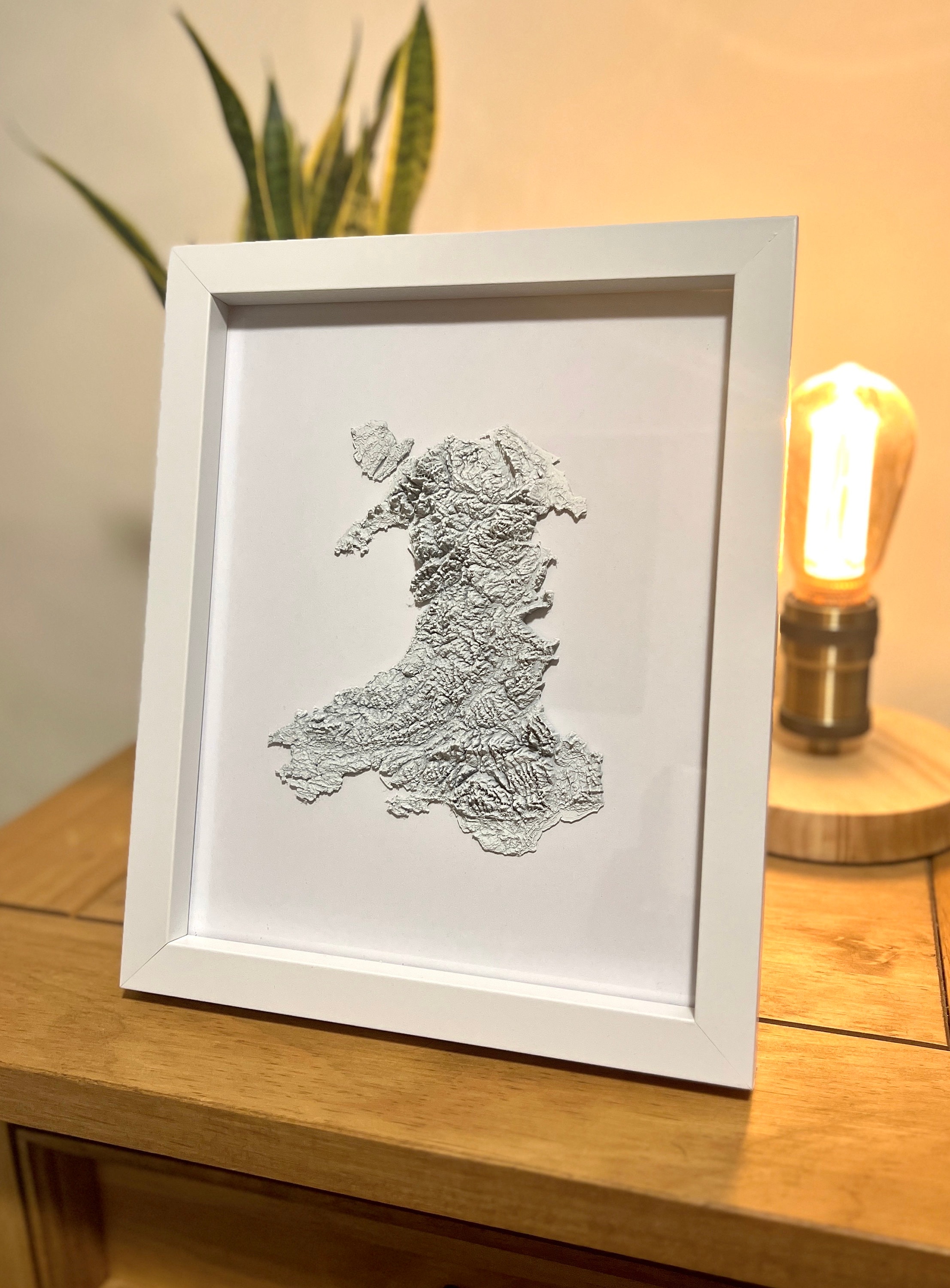 3D Wales Relief Map, Topographical, Three Dimensional Tactile Artwork ...
