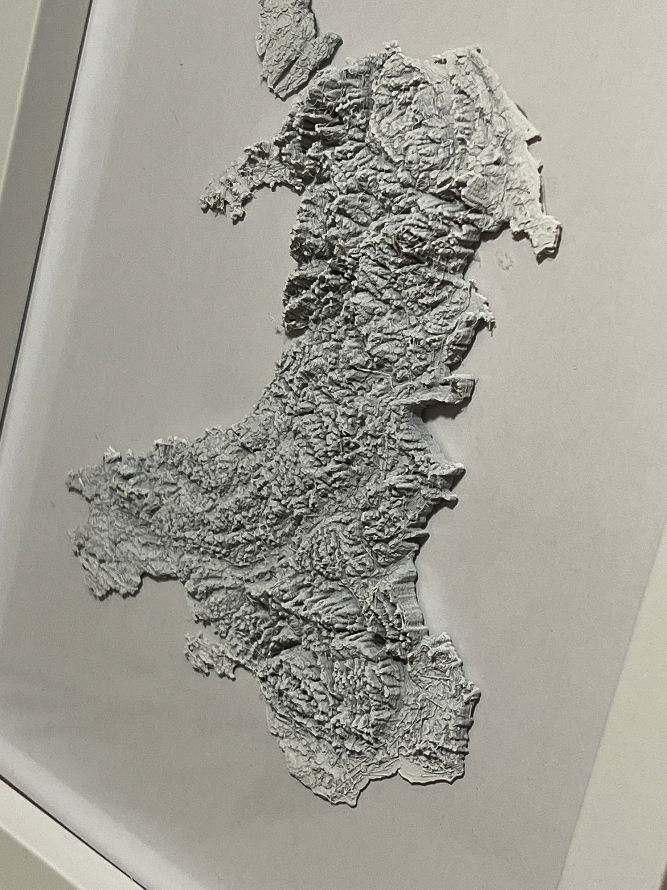 3D Wales Relief Map, Topographical, Three Dimensional Tactile Artwork ...
