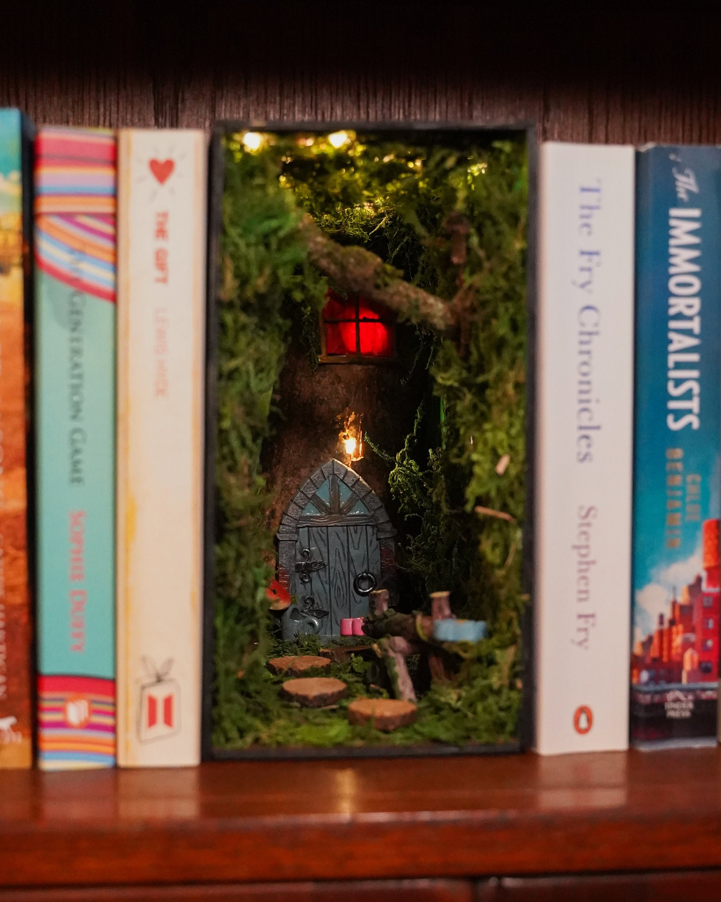 Book Nook Diorama of a Fairy House Book Nook Shelf Insert | Etsy