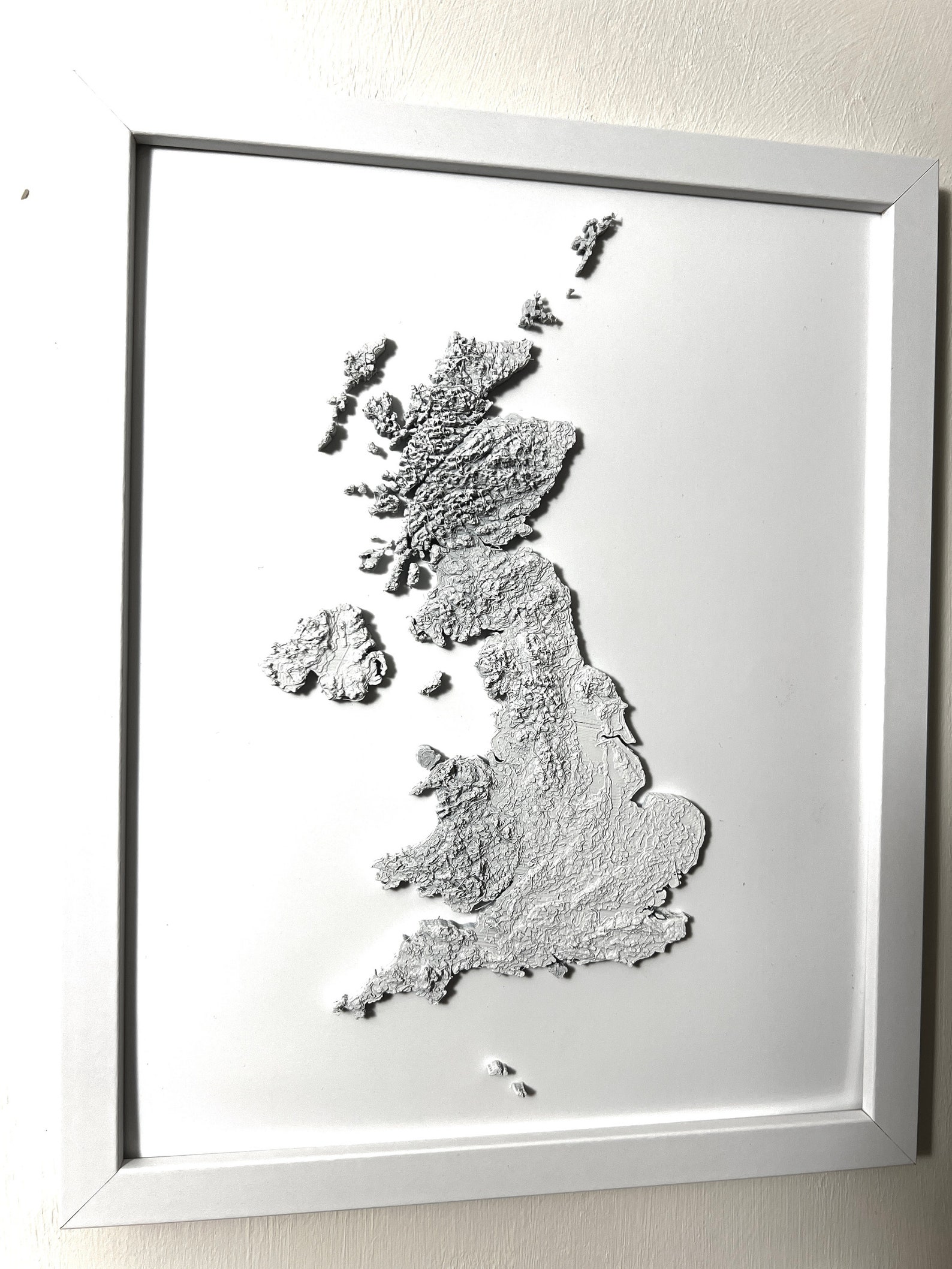 3D United Kingdom Relief Map, Topographical UK, Three Dimensional ...