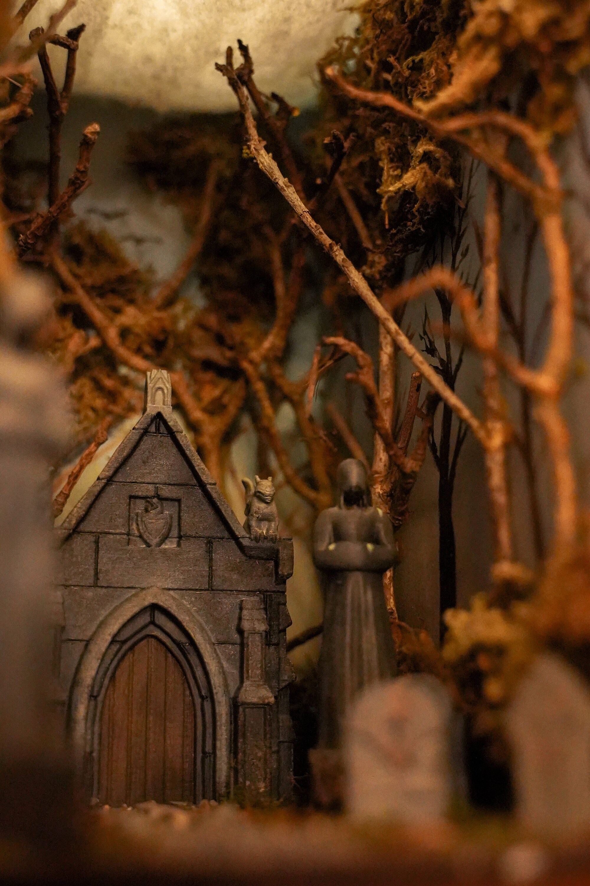 Graveyard Book Nook, Diorama, Book Nook Shelf Insert, Movie Scene Book ...