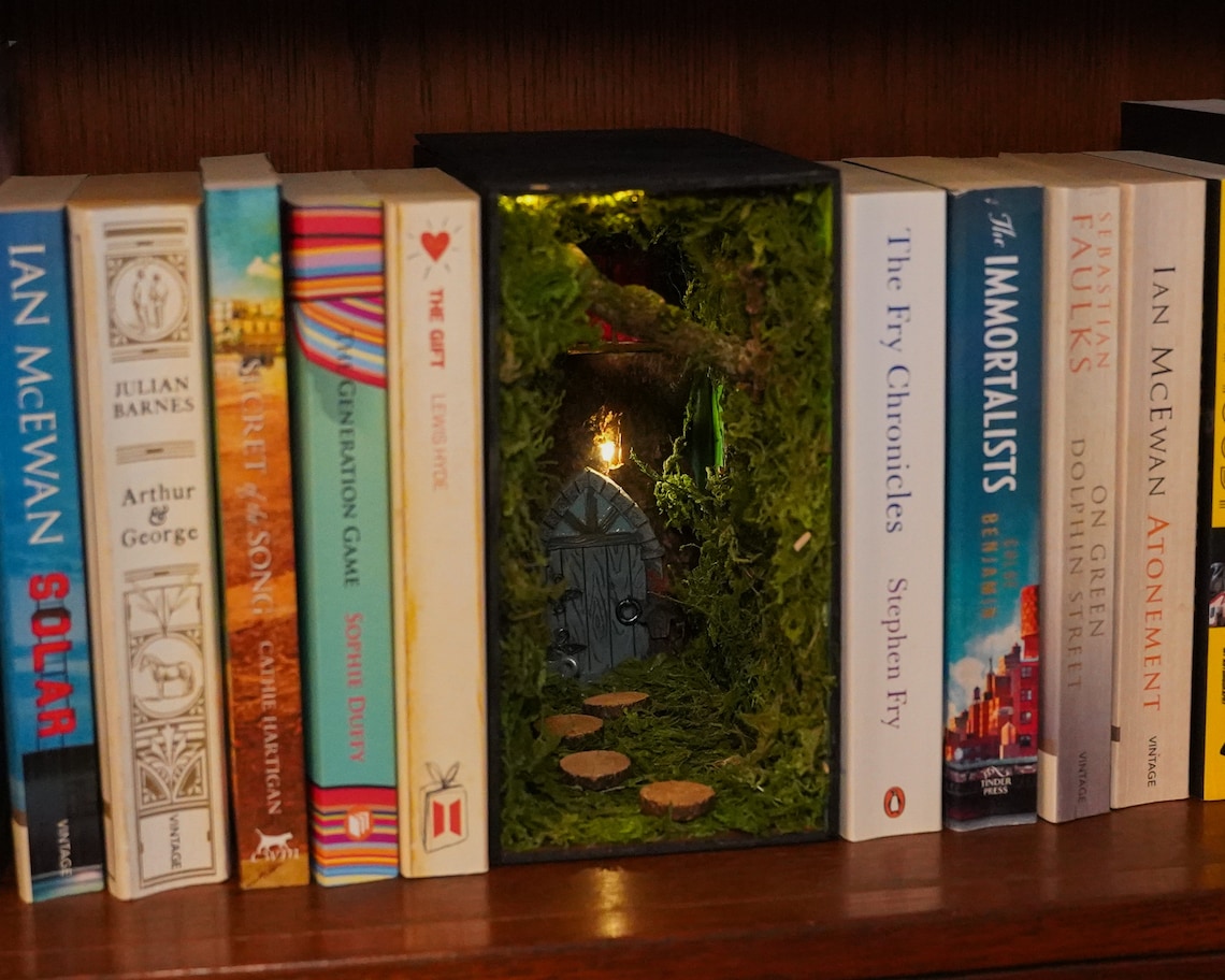 Book Nook Diorama of a Fairy House Book Nook Shelf Insert - Etsy UK