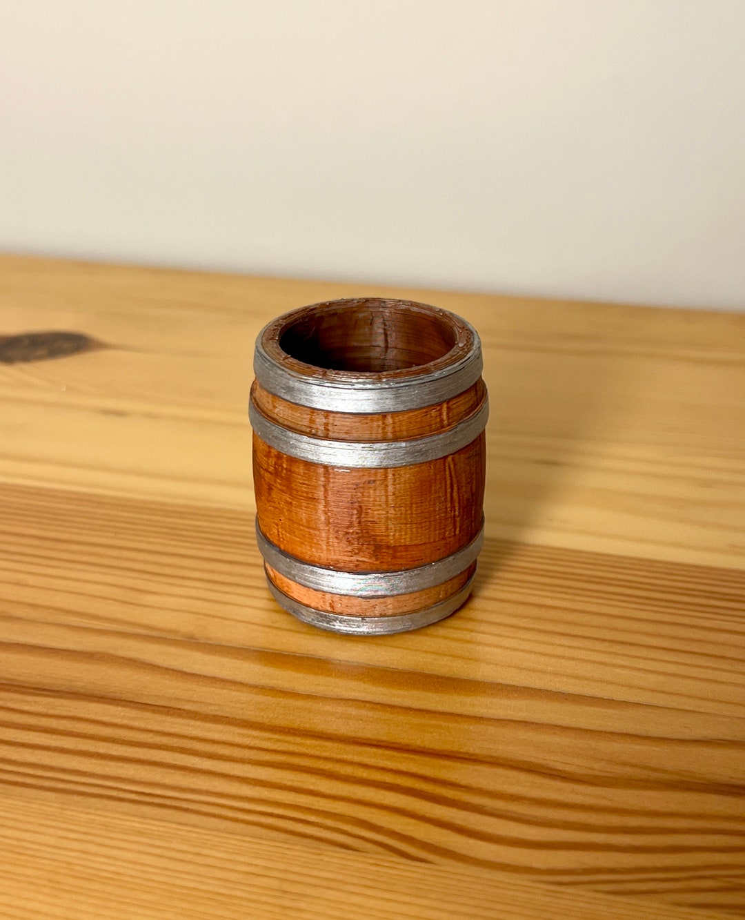 Miniature Wood Barrel, Small Keg Barrel, Desk Storage, Paint Pot ...