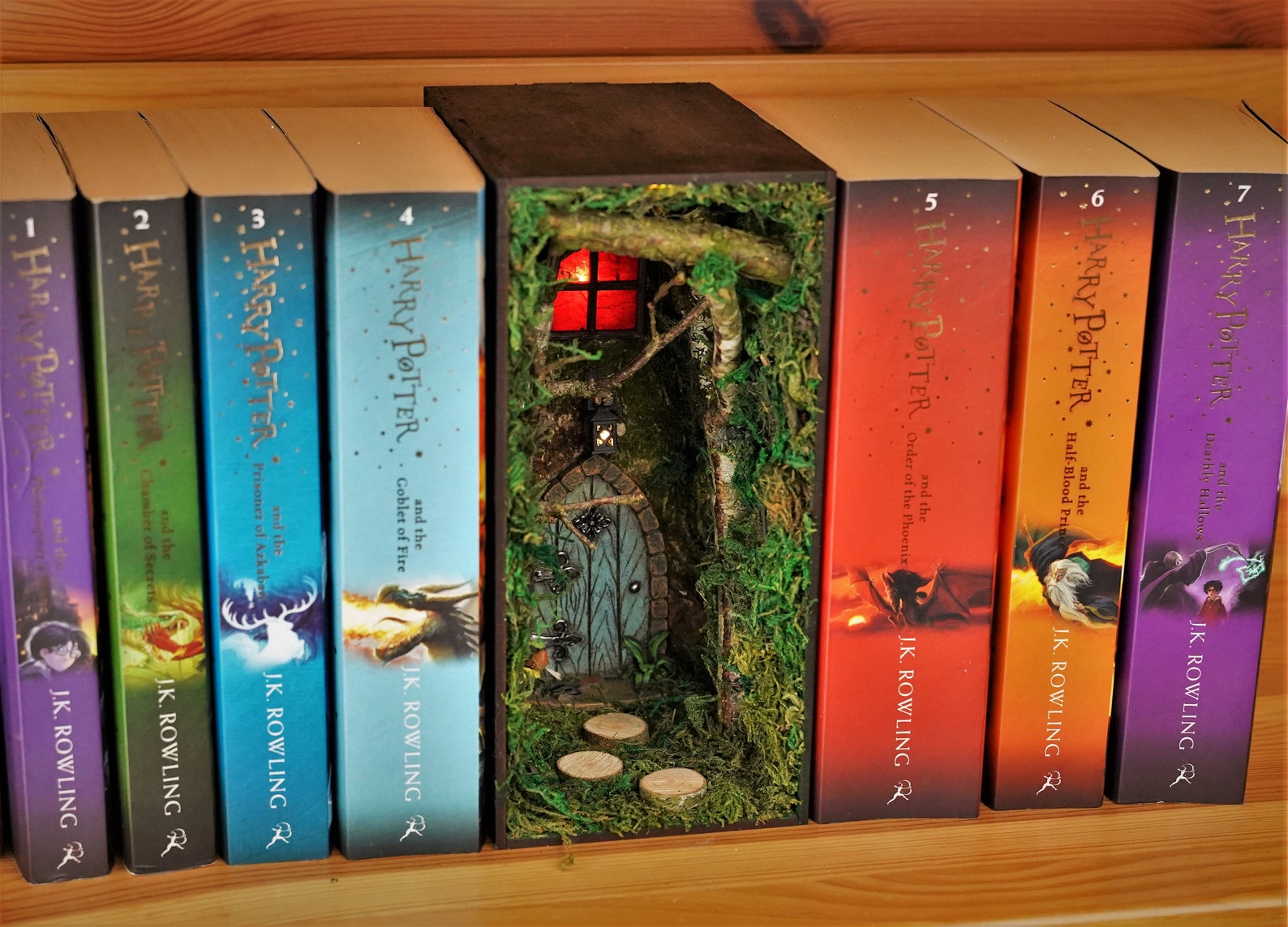 Book Nook Diorama of a Fairy House, Book Nook Shelf Insert, Tree House ...