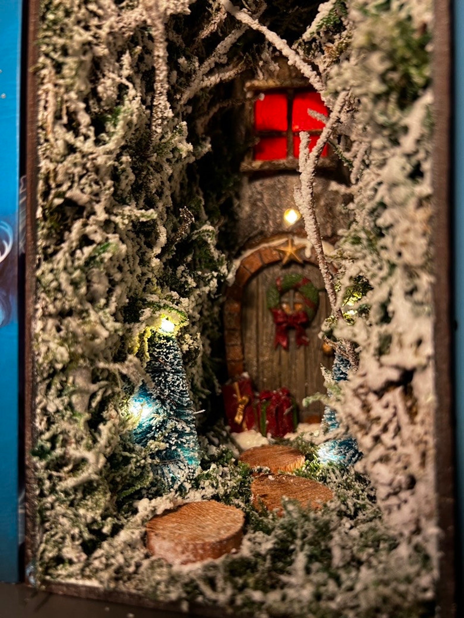 Limited Edition Christmas Fairy Book Nook Diorama, Elf Book Nook Shelf ...