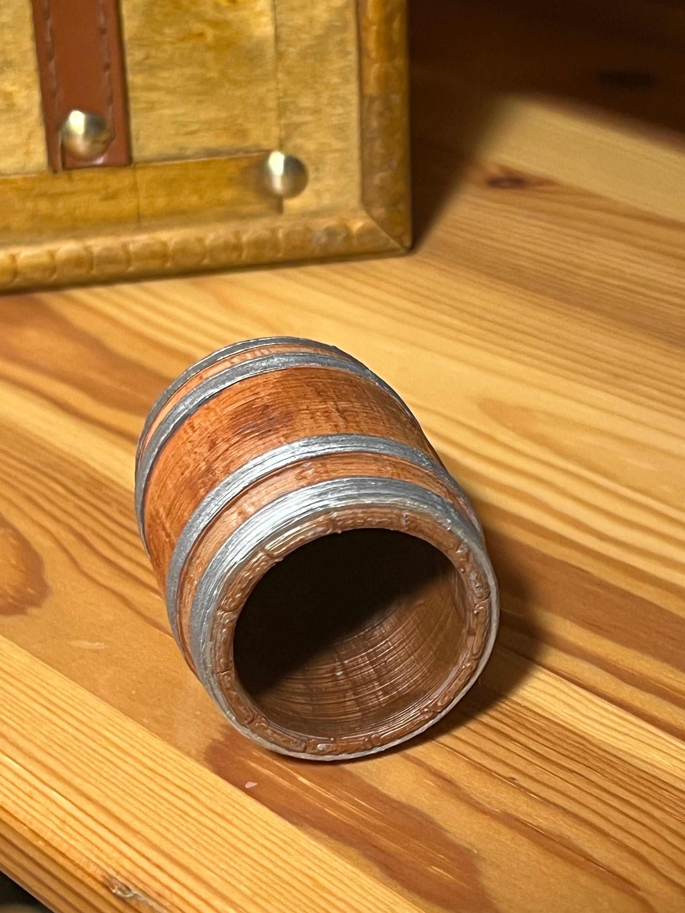 Miniature Wood Barrel, Small Keg Barrel, Desk Storage, Paint Pot ...