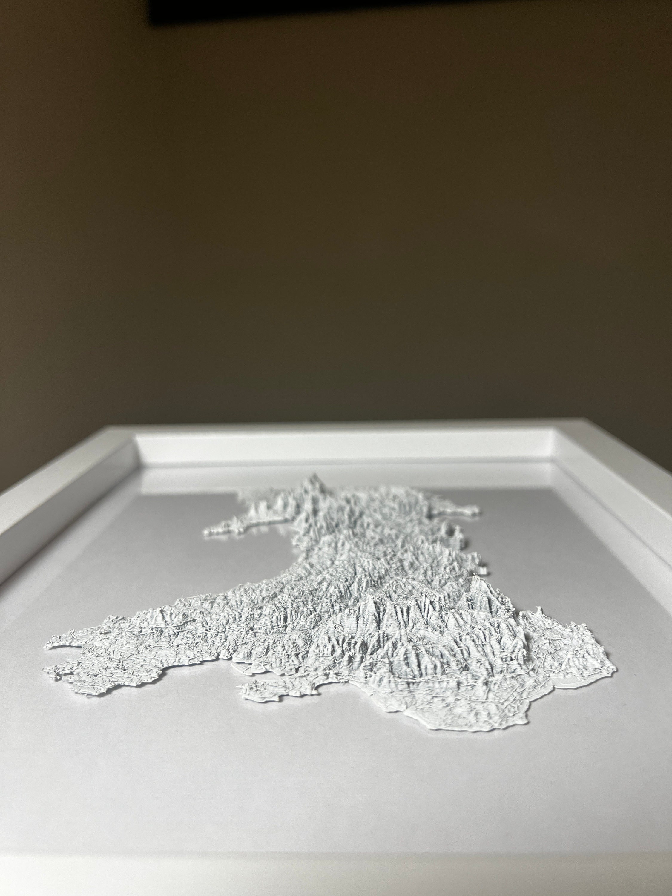 3D Wales Relief Map, Topographical, Three Dimensional Tactile Artwork ...