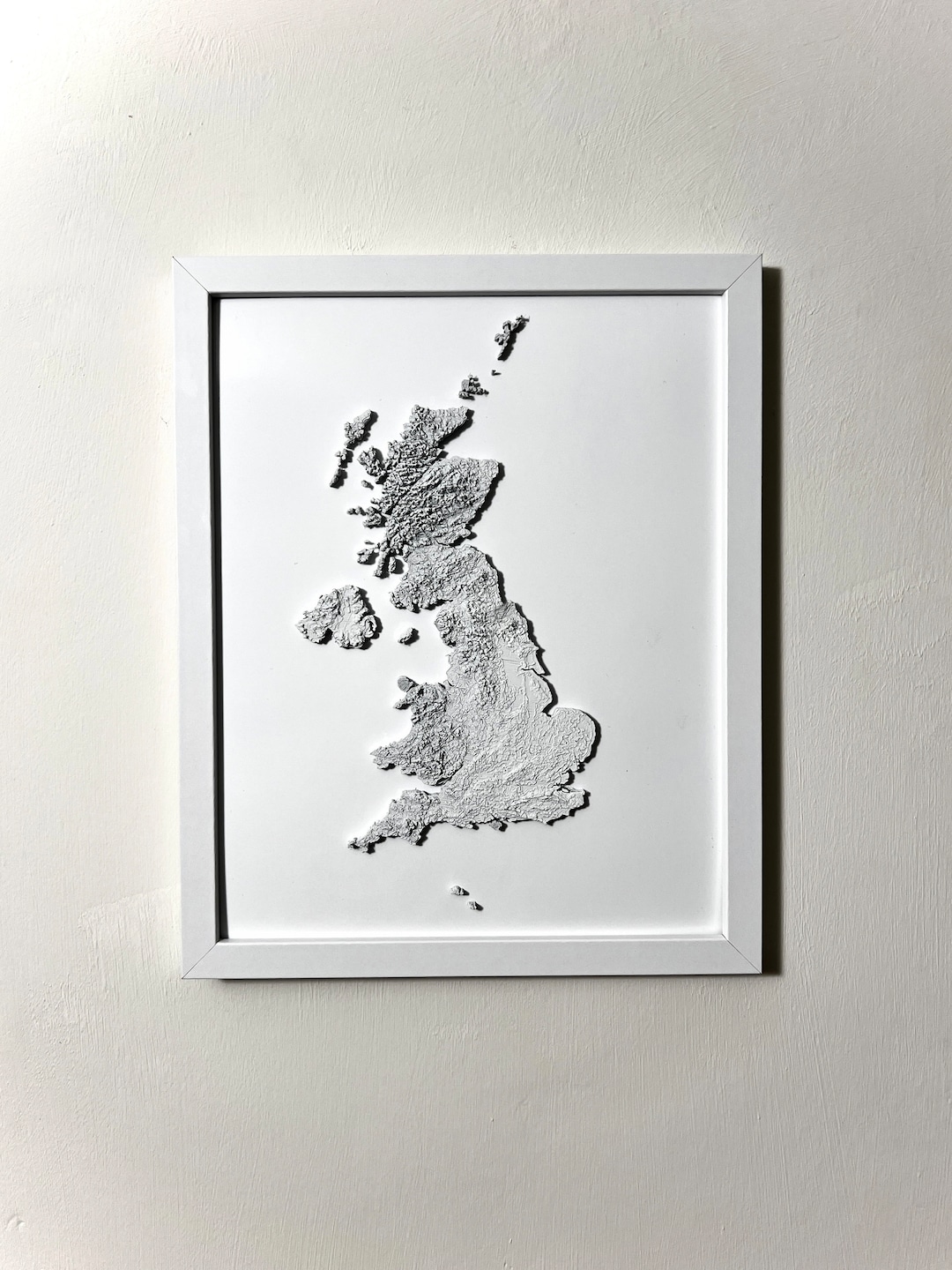 3D United Kingdom Relief Map, Topographical UK, Three Dimensional ...