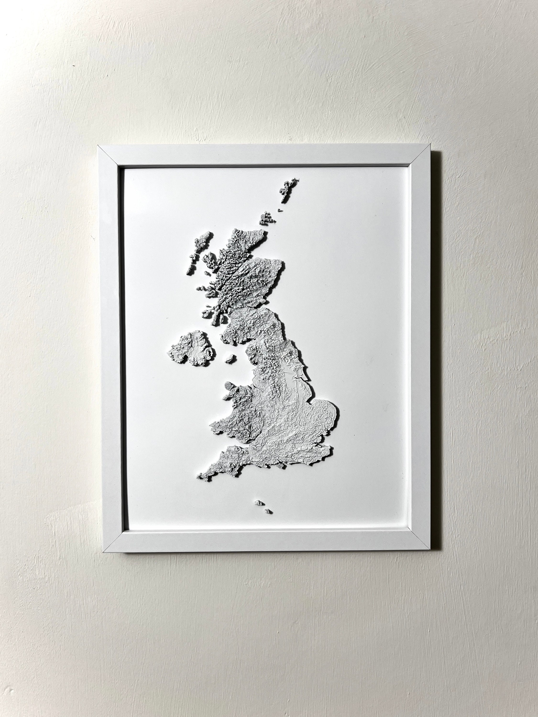 3D United Kingdom Relief Map, Topographical UK, Three Dimensional ...