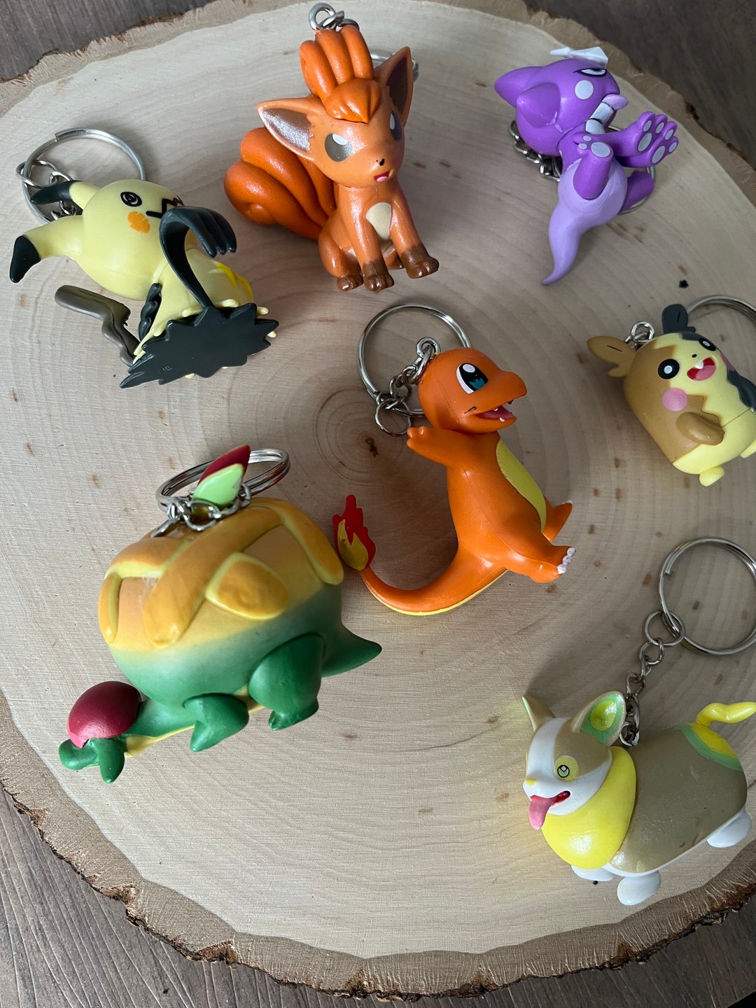 Pokemon Keychains Anime Keychains Pokemon Figure Keychains Figurines ...