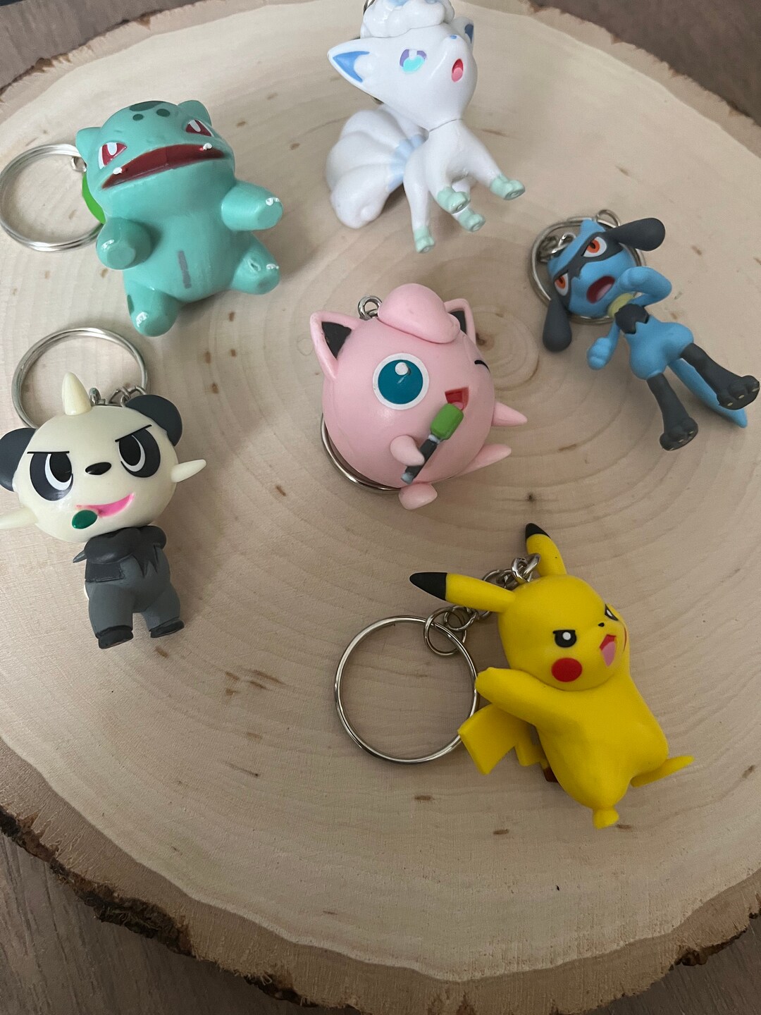 Pokemon Keychains Anime Keychains Pokemon Figure Keychains Figurines ...