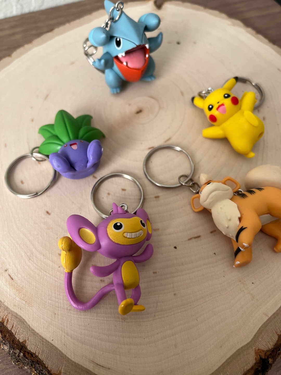 Pokemon Keychains Anime Keychains Cartoon Keychains Bag Charms ...