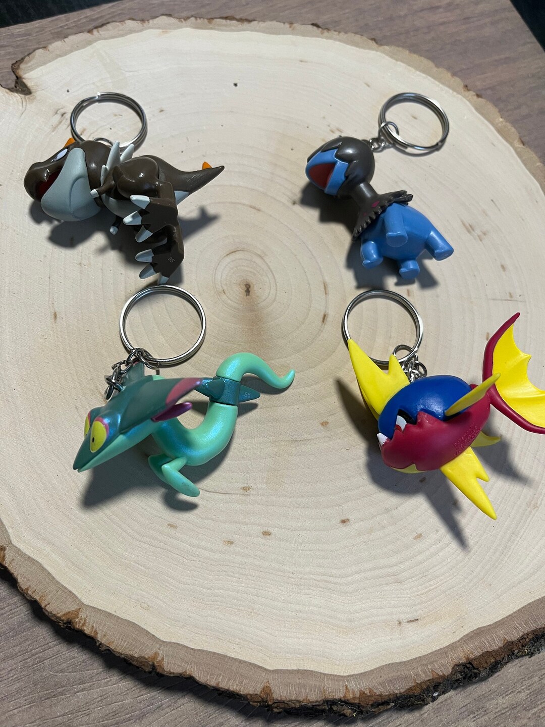 Pokemon Keychains Pokemon Figurine Keychains Cartoon - Etsy