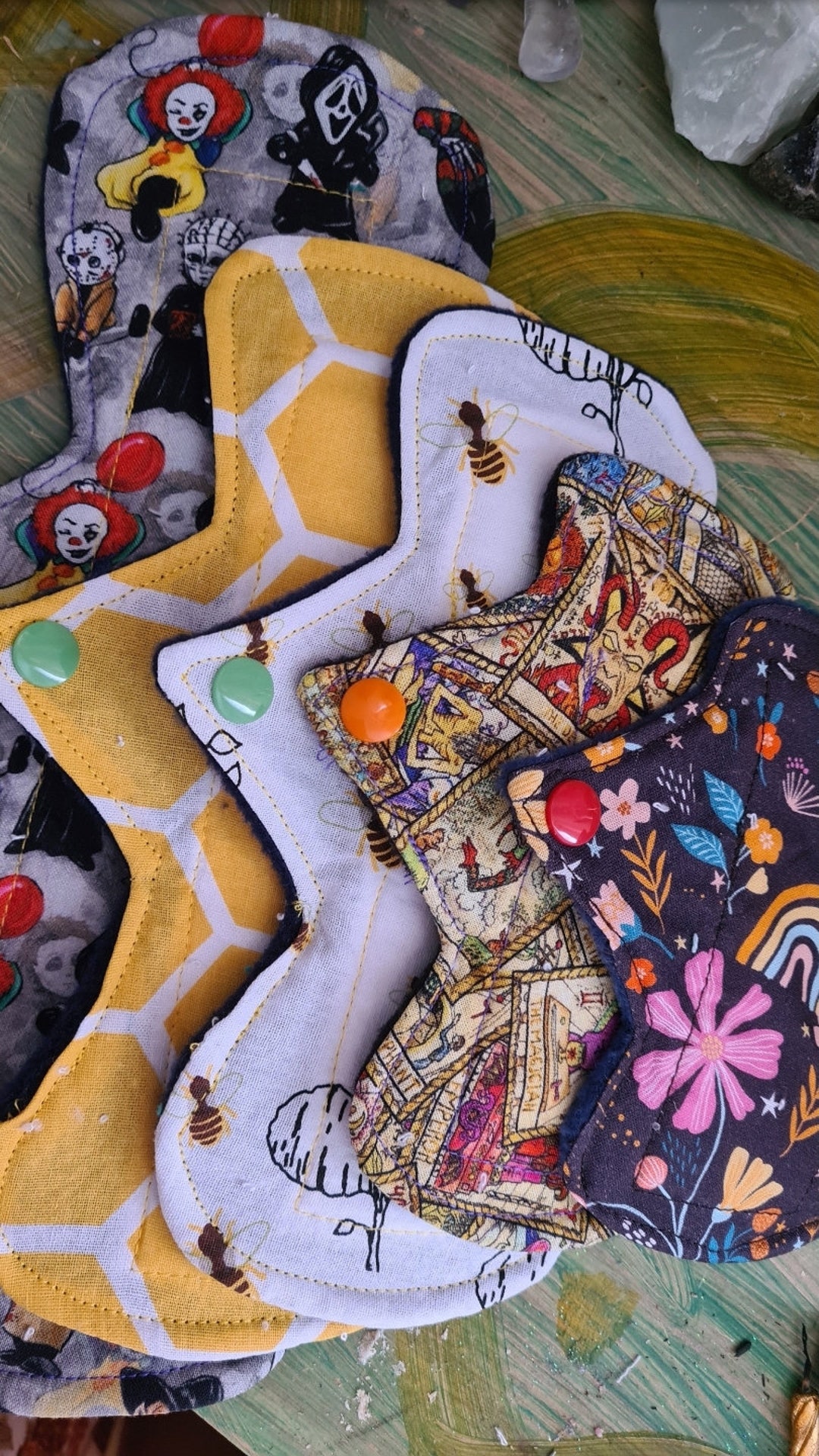 SINGLE PAD 10 to 18 Listing Period Pads Reusable Cloth Pads Flared - Etsy