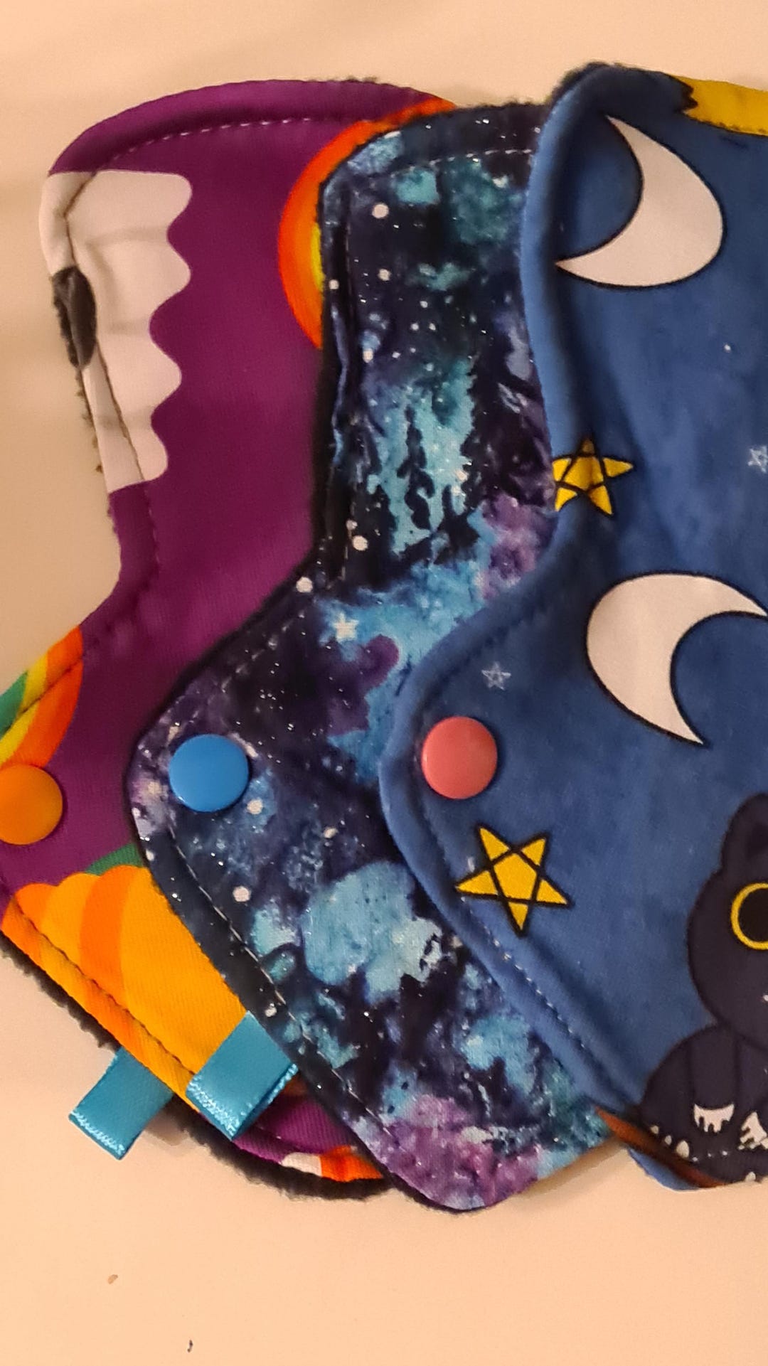 7 Coreless Wrap Wing Thong Liner 3 Pack Reusable Cloth Sanitary Pad - Etsy