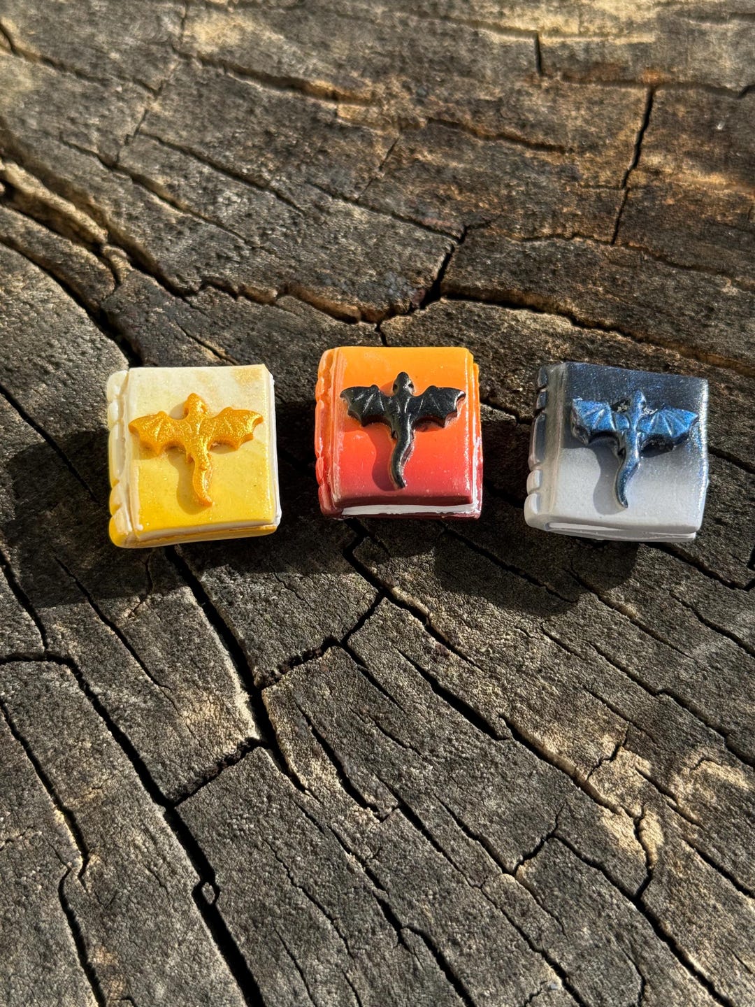 Clay Dragon Book Magnets | Polymier Clay Magnets | Fantasy Book Magnets ...