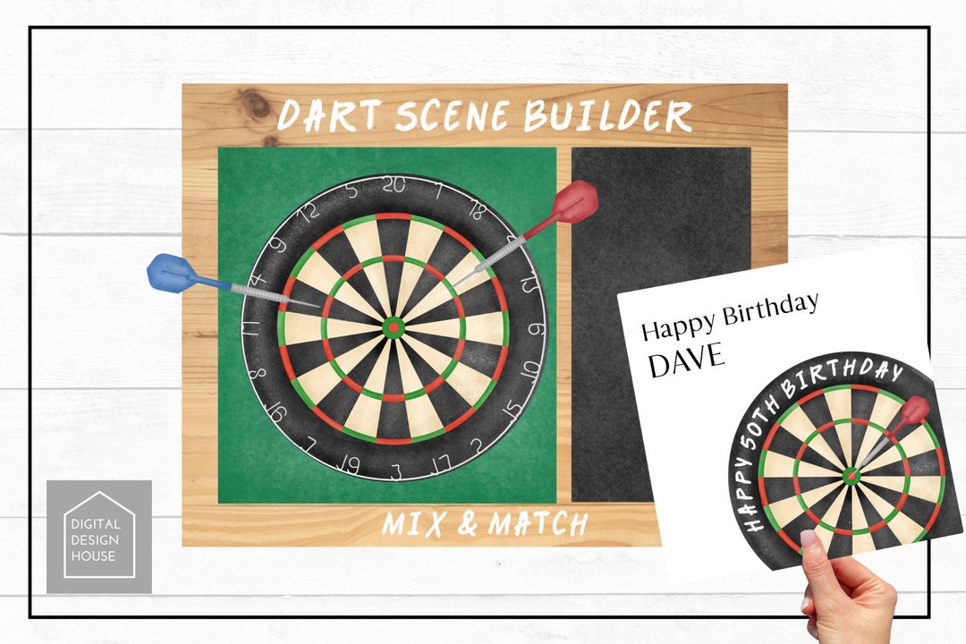 DARTS Mix and Match Darts and Dart Board Scene Builder PNGS for Sublimation and Print - Etsy