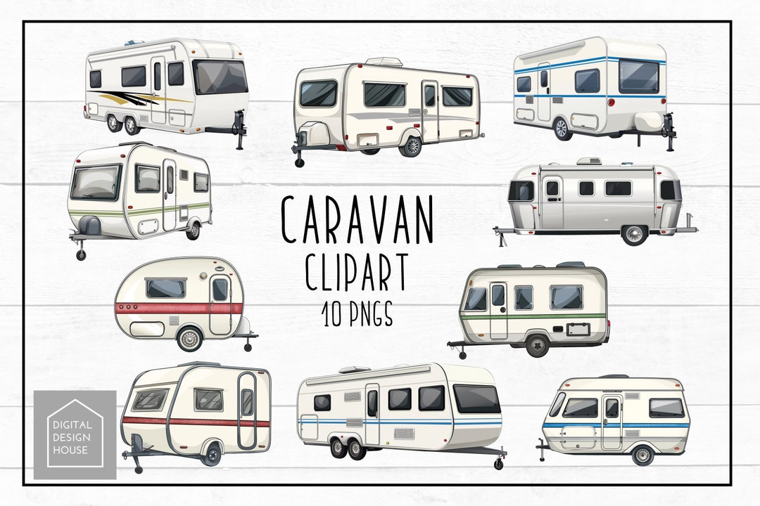 CARAVANS | Individual Caravan Pngs | Camping Clipart Pngs for Sublimation and Print - Etsy
