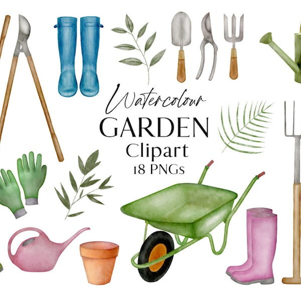 Outdoor Garden Clipart - Etsy