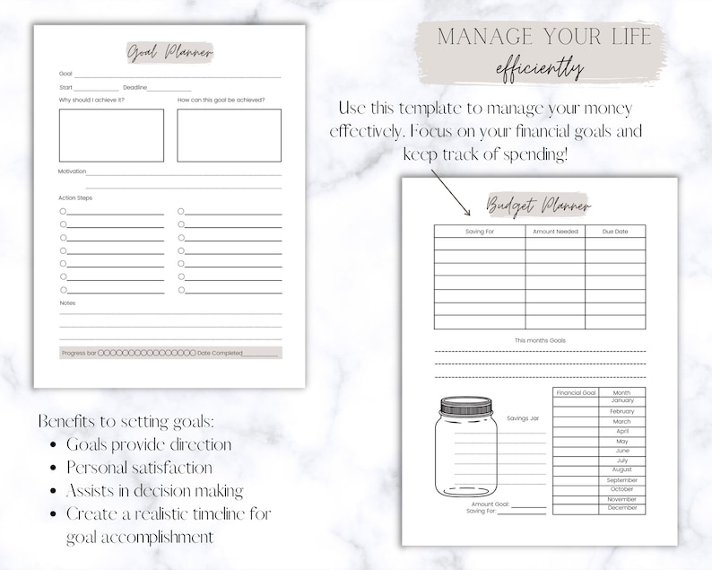 The Ultimate Life Planner Printable Bundle | Happy Planner Templates ...