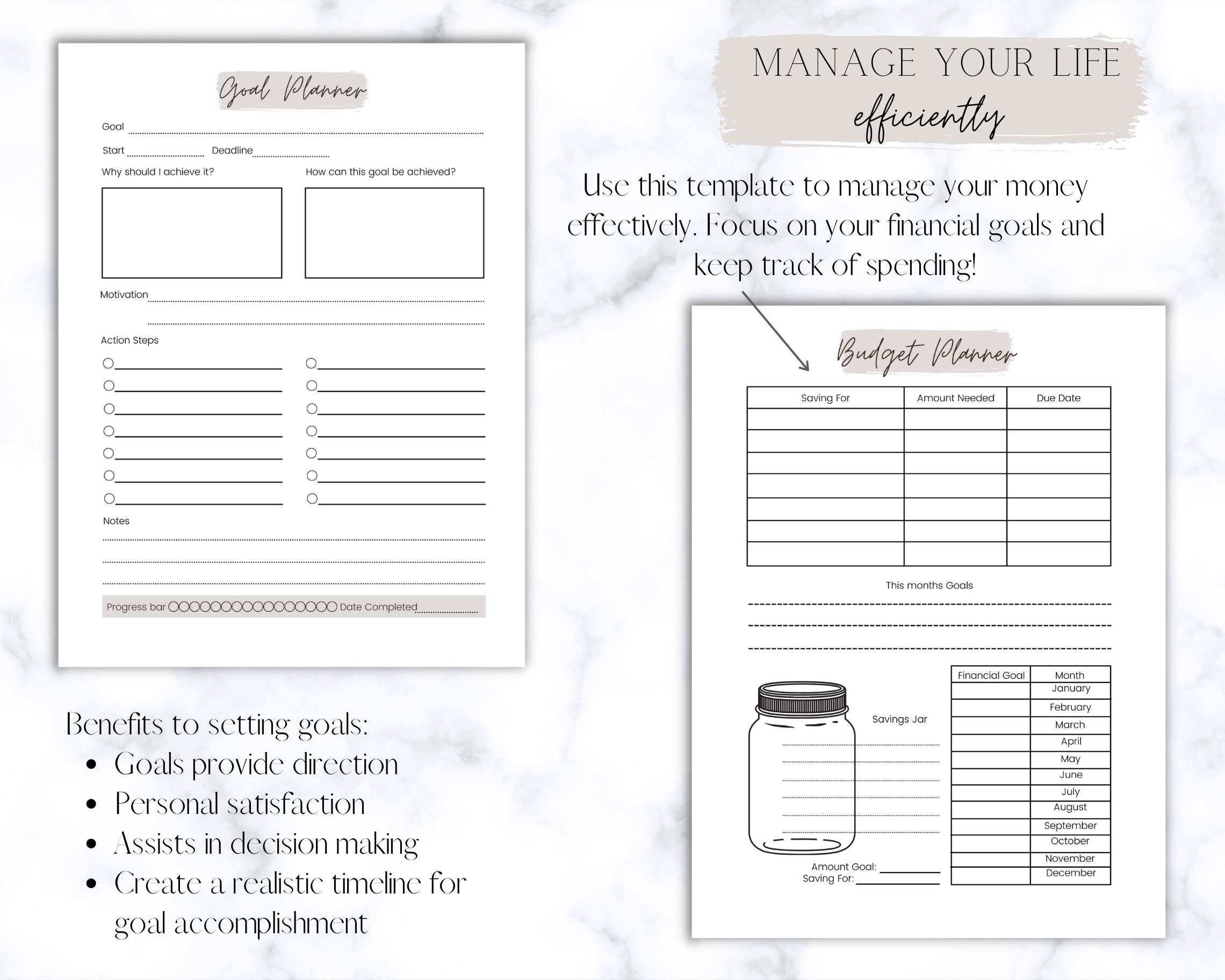 The Ultimate Life Planner Printable Bundle | Happy Planner Templates ...