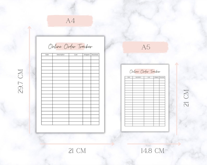 Order Tracker Planner Printable | Online Order Tracker | Shopping ...