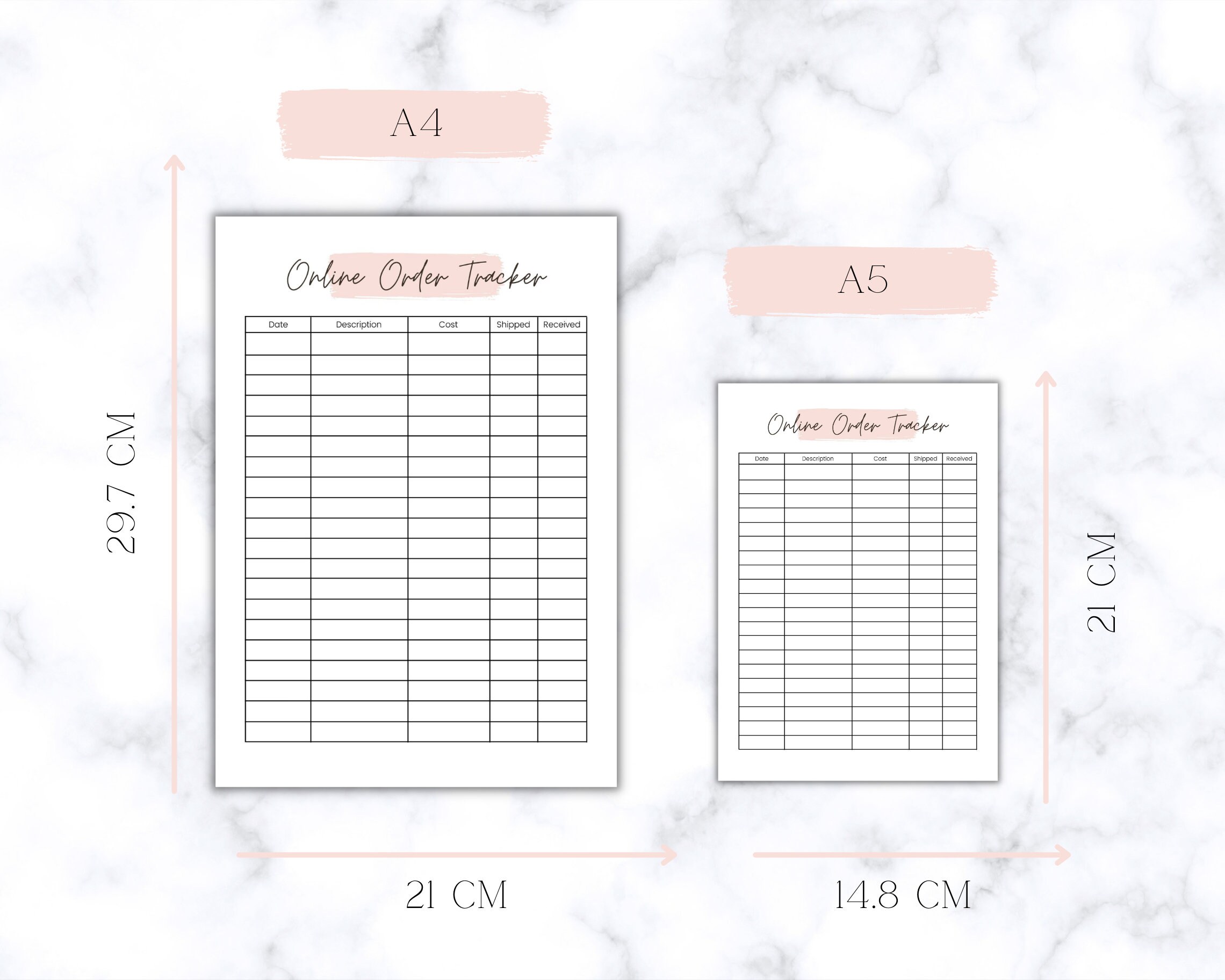 Order Tracker Planner Printable | Online Order Tracker | Shopping ...