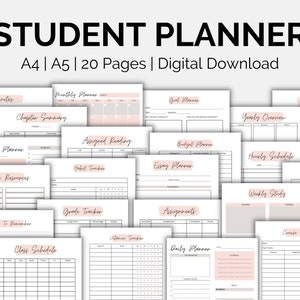 Student Digital Planner | Productivity Planner | Academic Planner ...