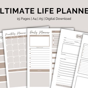 The Ultimate Life Planner Printable Bundle Happy Planner - Etsy