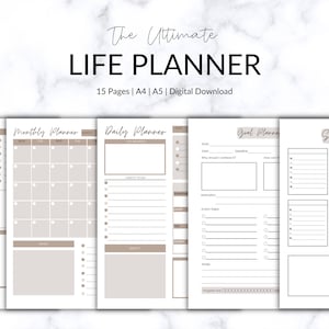 The Ultimate Life Planner Printable Bundle | Happy Planner Templates ...