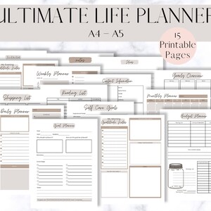 The Ultimate Life Planner Printable Bundle Happy Planner Templates ...
