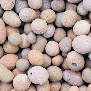 Hydroponic Clay Pebbles/ Light Expanded Clay Aggregate LECA Balls 4oz ...